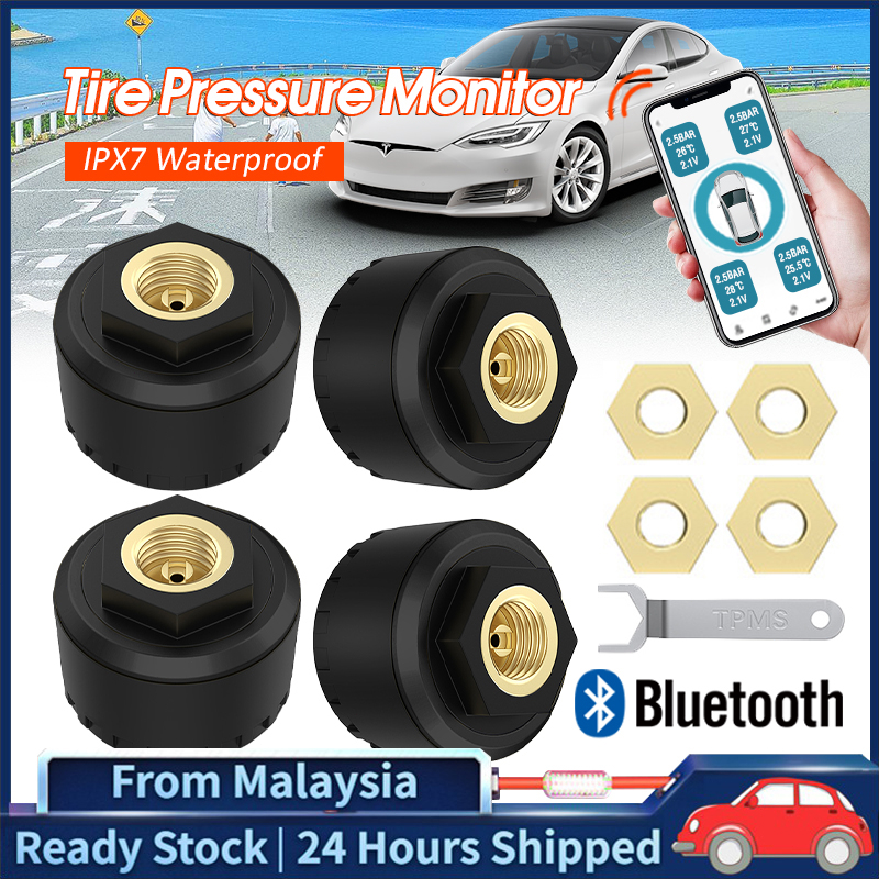 TPMS 5.0 Mobile Bluetooth connection Tekanan Tyre Motorcycle Tyre ...