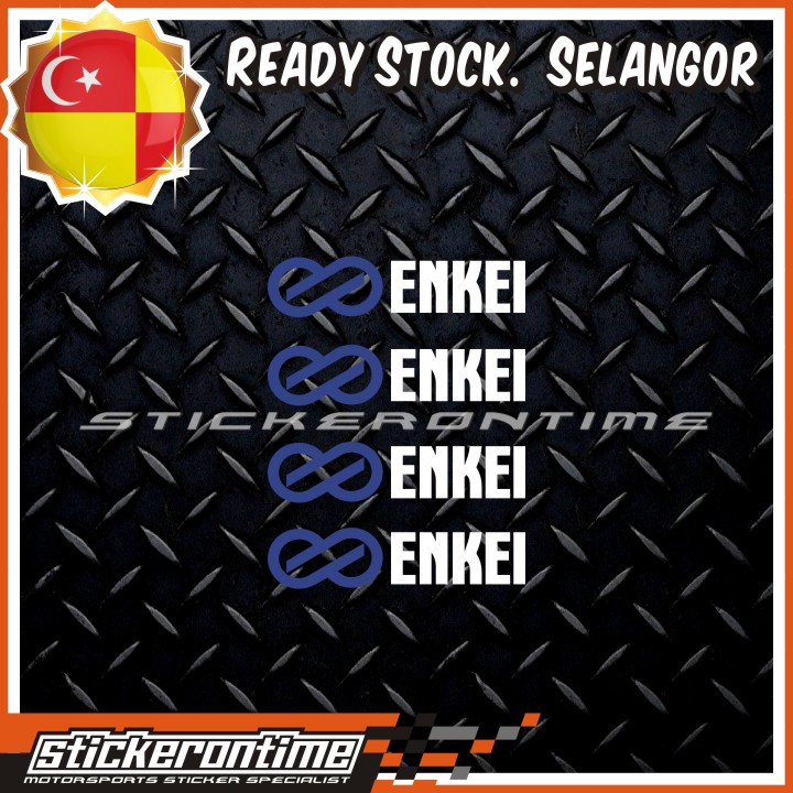 Sticker RPO1 Enkei Japan Vios City Jazz Fit Passo Boon Mira Toyota ...