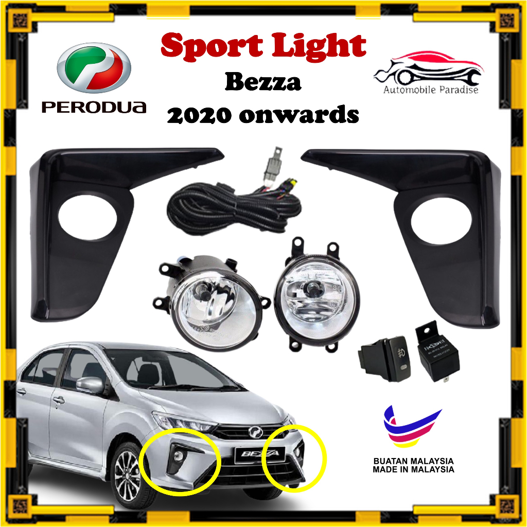 Perodua Bezza - Fog Lamp / Sport Light / Lampu kabus ( 2020 - 2023 ...