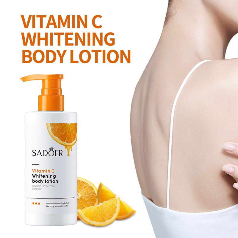 SADOER Vitamin C Whitening Body Lotion niacinamide 维生素C美白身体乳水润保湿 250g | Shopee Philippines
