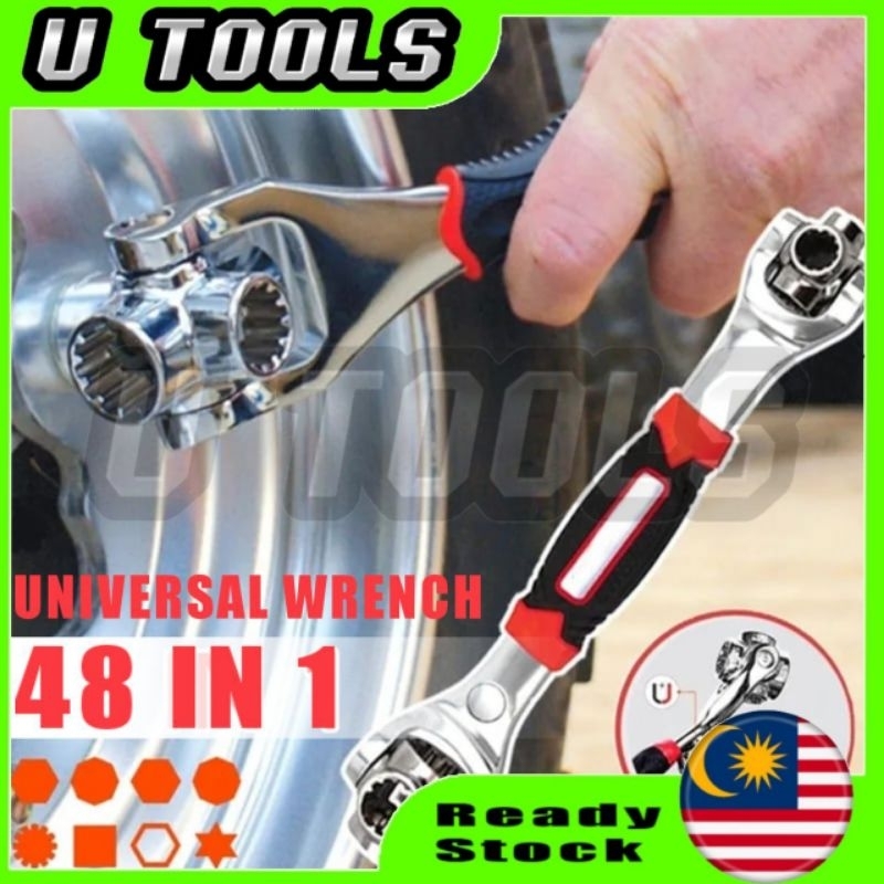 48 In 1 Universal Wrench Socket 360-degree Rotating Multi-function ...