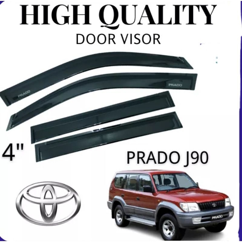 TOYOTA PRADO FJ-90 4 INCH DOOR VISOR | Shopee Philippines