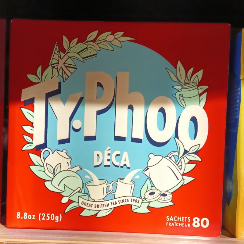 Typhoo Teabags 80's (Black Tea / Extra Strong / Gold / Deca) | Shopee ...