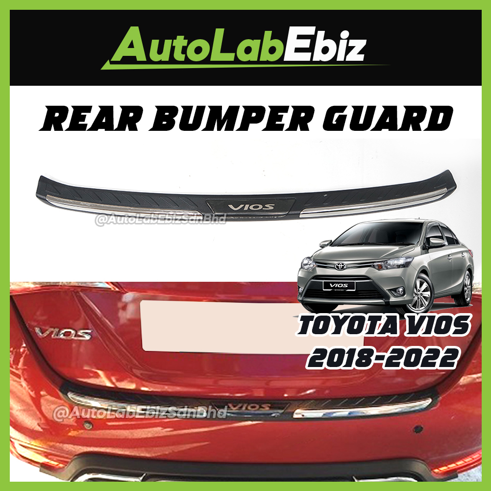 Rear Bumper Guard 3D with Chrome Linning Toyota Vios 2018-2022 | Shopee ...