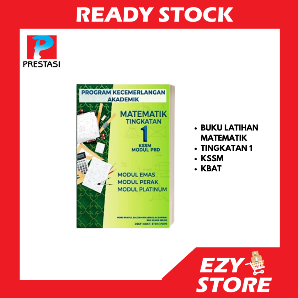 Ezystore Achievement Of Mathematics Practice Book Level 1 KSSM KBAT PBD ...