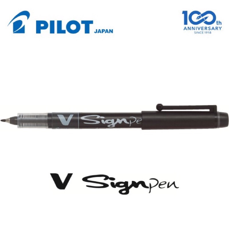 Pilot V Sign Pen Black SW-VSP-BK Pilot Vsign Pen 2.0mm / V Sign ...