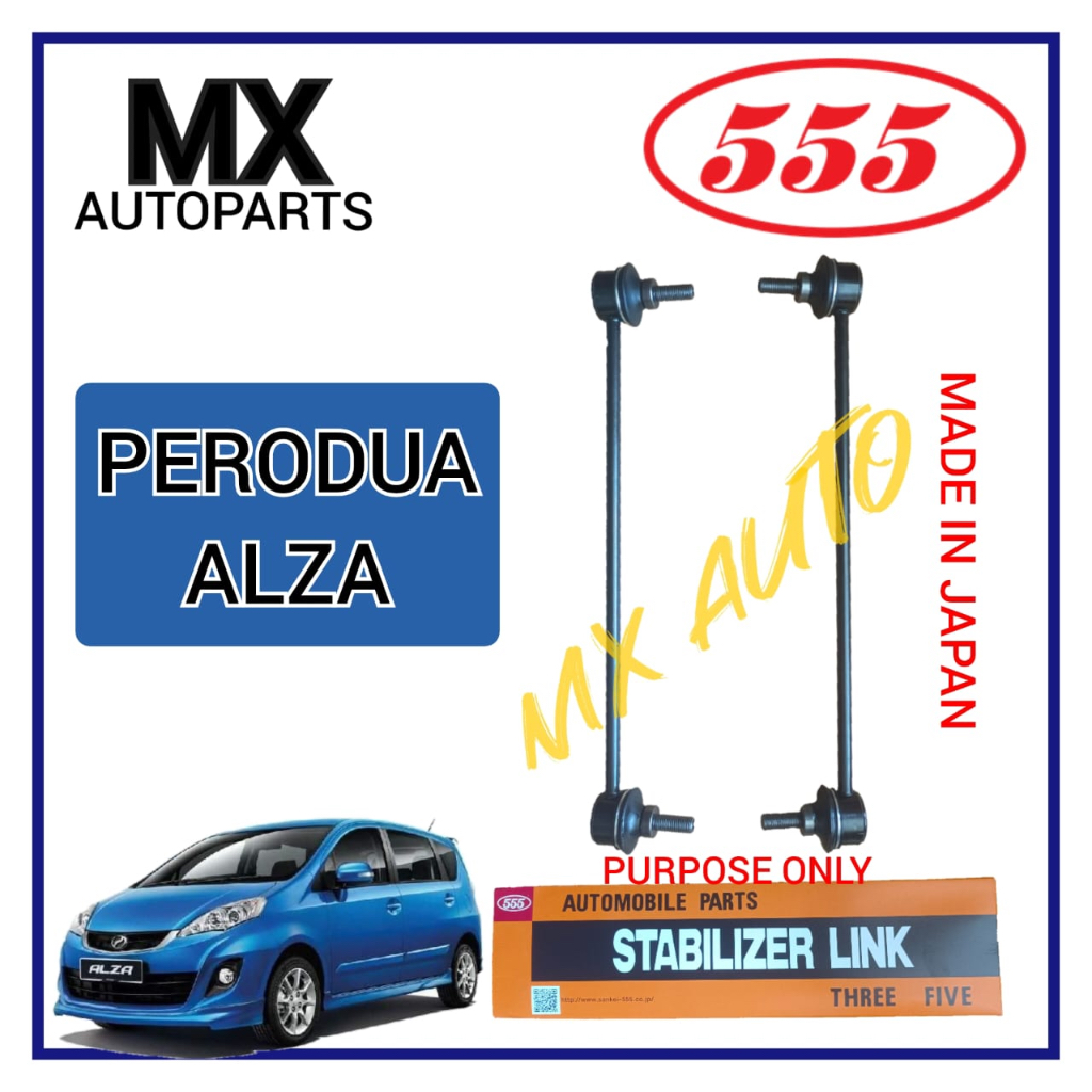 555 THREE FIVE PERODUA ALZA FRONT STABILIZER LINK ABSORBER LINK ABS ...