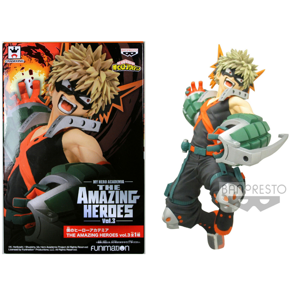 Banpresto My Hero Academia The Amazing Heroes Katsuki Bakugo Figurine ...