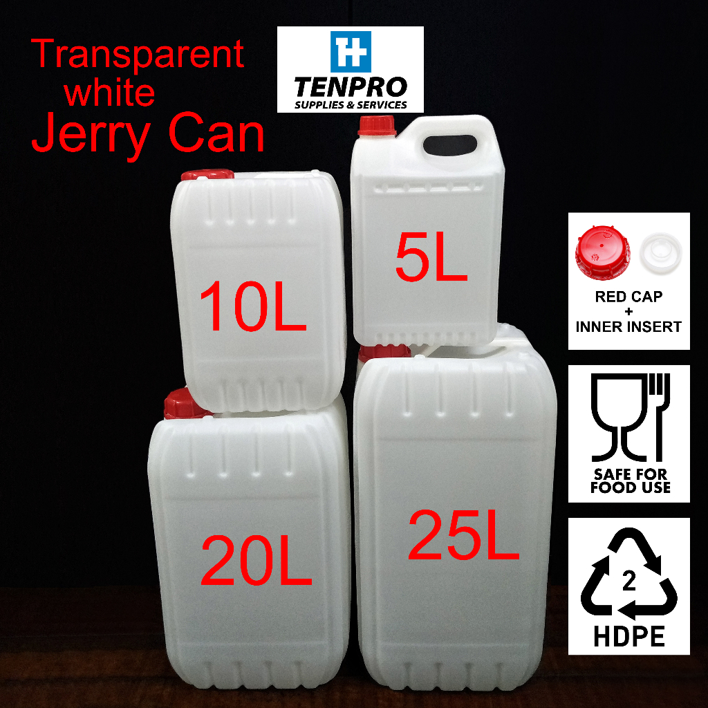 [NEW] 10L 10 Liter Jerry Can, Plastic Bottle, HDPE Container, Water Tank, Tong Air Drum, Bekas ...