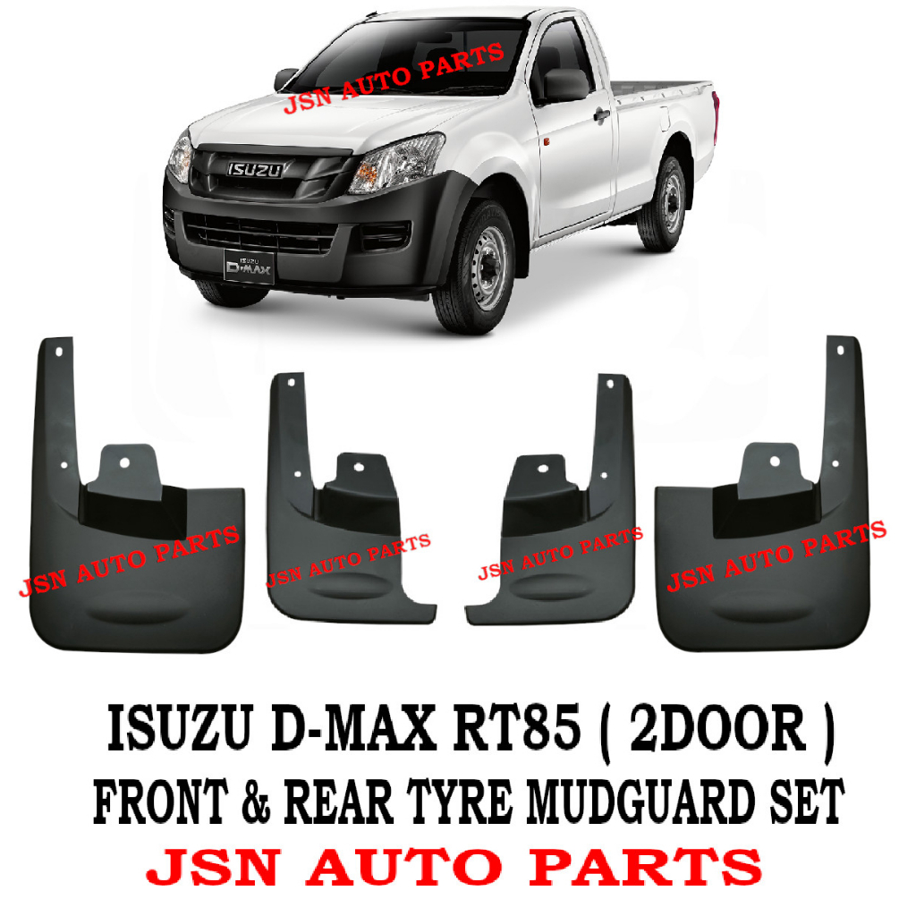 TYRE MUDFLAPS SET (4PCS) ISUZU D-MAX RT85 SINGLE CAB (2DOOR) 4X4 LORRY ...