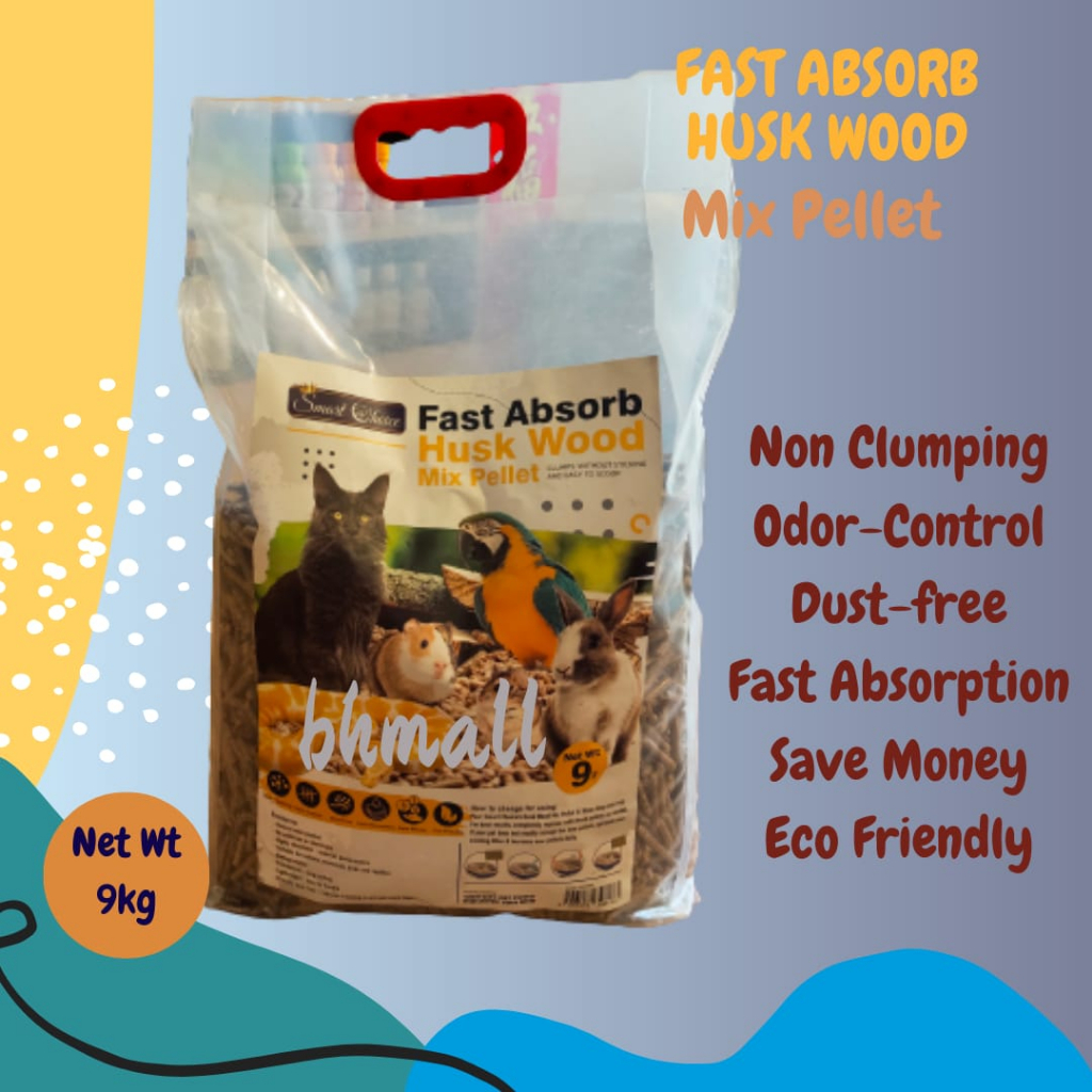 Fast Absord Husk Wood Mix Pellet 9 liter | Shopee Philippines