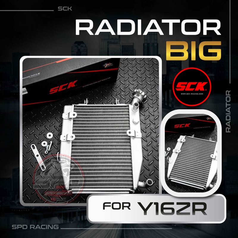 Big Radiator SCK Racing PNP Y16ZR 600ML Oversized Coolant Radiator ...