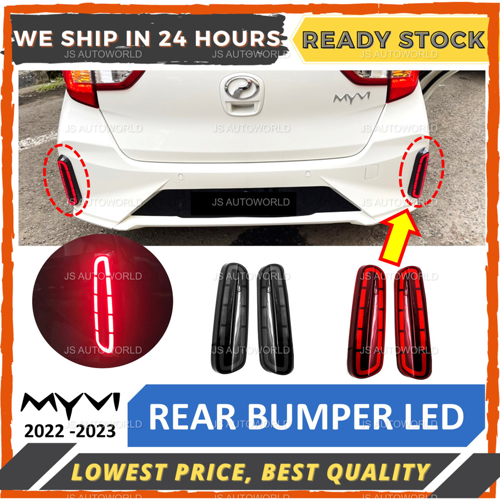 Perodua Myvi Facelift 2022 2023 LED Car Rear Bumper Reflector LED Light ...