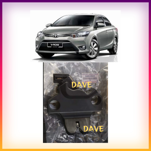 TOYOTA VIOS NCP150 REAR BONNET LOCK WITH ACTUATOR 3PIN 64600-0D040 ...
