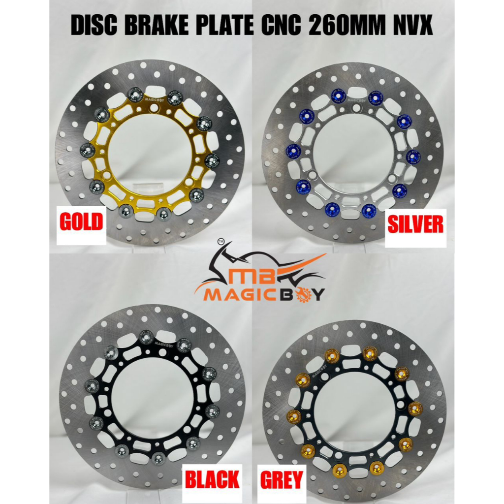 ( 260MM ) NVX 155 V1/V2 & AEROX 155 V1/V2 & NMAX 155 V1/V2 CNC MAGIC BOY FRONT BRAKE DISC 260MM ...