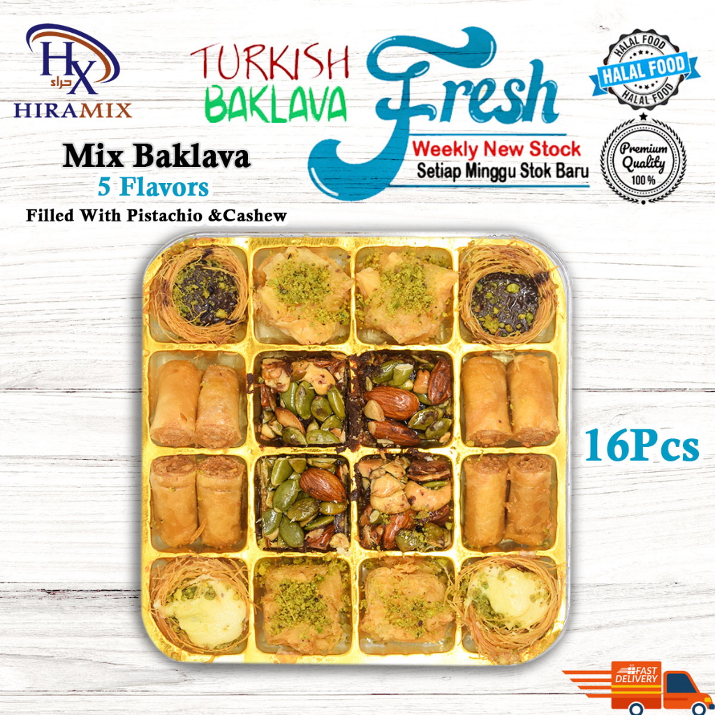 Baklava Sweet / Mix Baklava / Delights / Box / Assorted Flavors Fresh ...