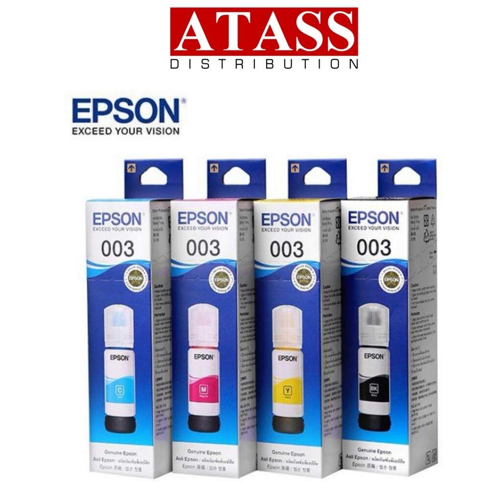 Epson 003 T003 65ML FOR PRINTER L1110 / L3100 / L3101 /L3110 / L3150 ...