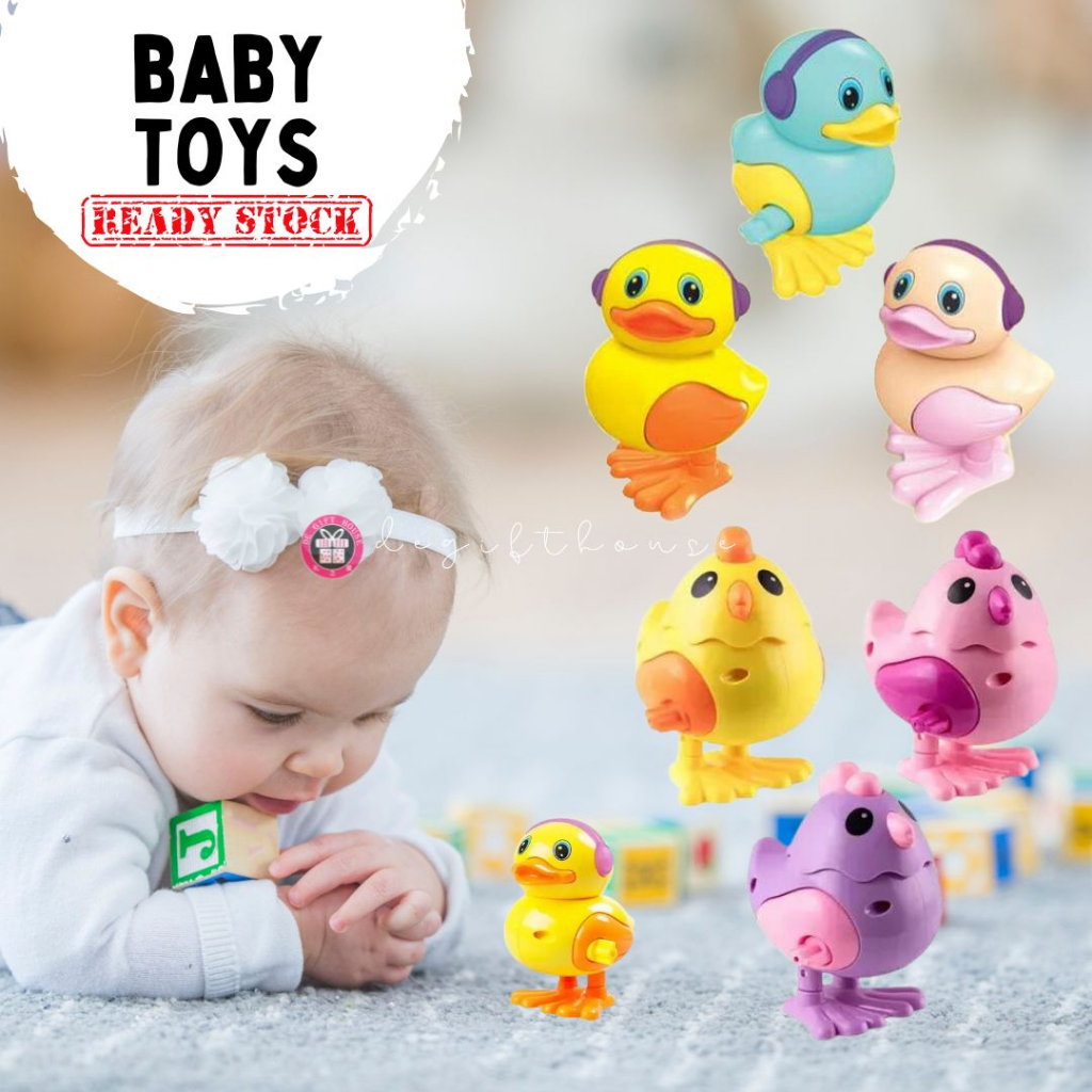 Wind Up Animal Clockwork Toys Jumping Ducks Birds Bee Vintage Toy for ...