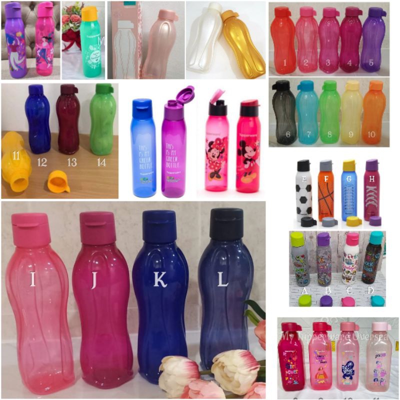 Tupperware Eco Fancy Sports Mickey Minnie Marilyn Bottle Botol square ...