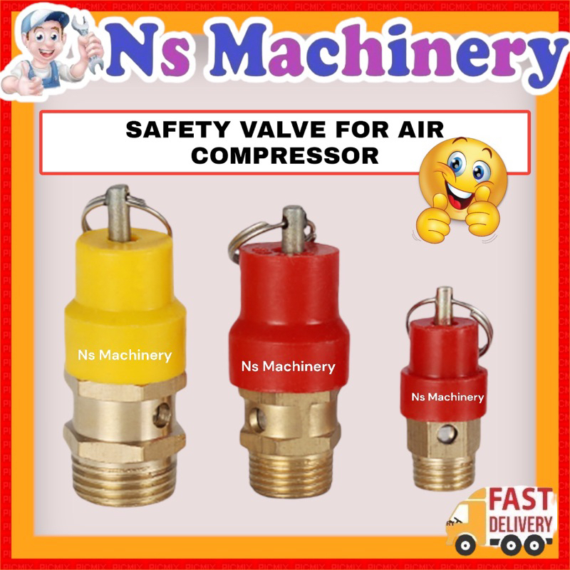 Air Compressor Safety Relief Valve Pressure Release Regulator For ...