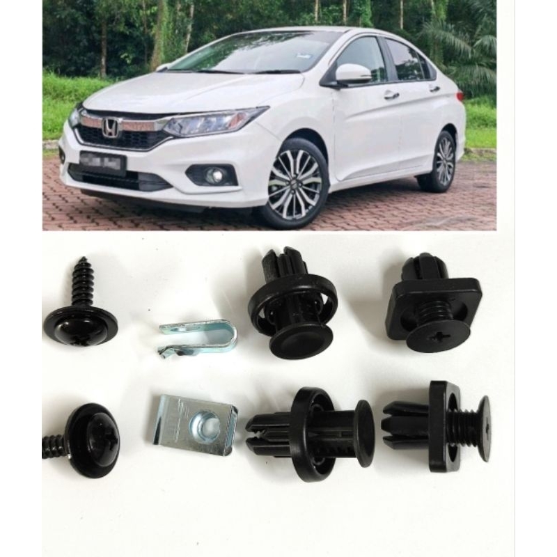 honda city t9a gm6 engine under cover screw & clip (40pcs) | Shopee ...