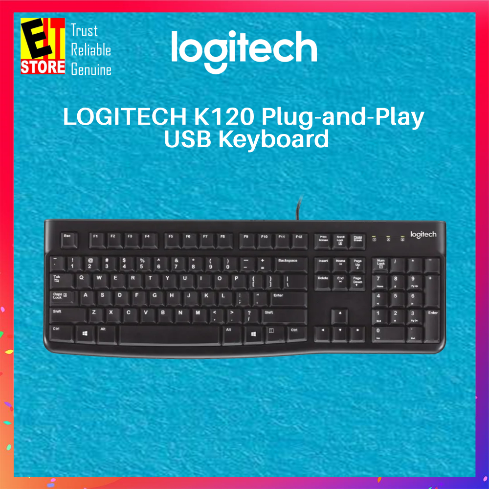 LOGITECH KEYBOARD K120 USB WIRED KEYBOARD | Shopee Philippines