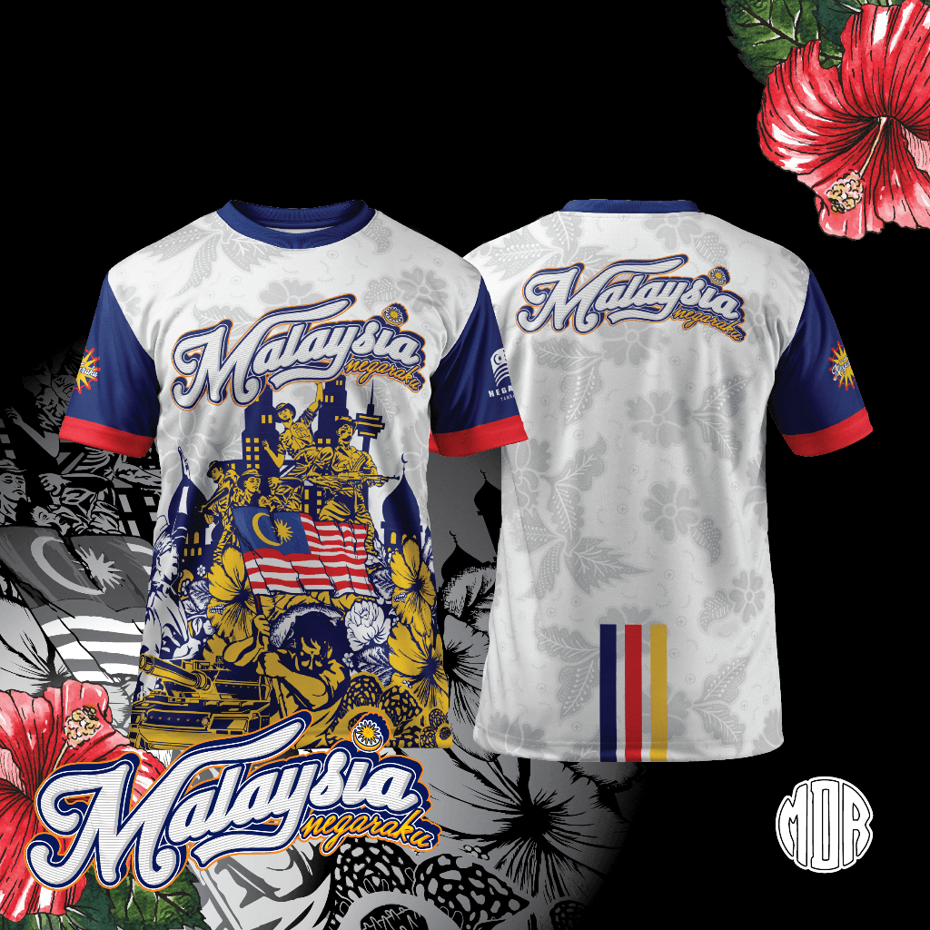 T-Shirt Sublimation Merdeka 2024 Tshirt Merdeka 2024 Baju Merdeka 2024 Family Tee Merdeka ...