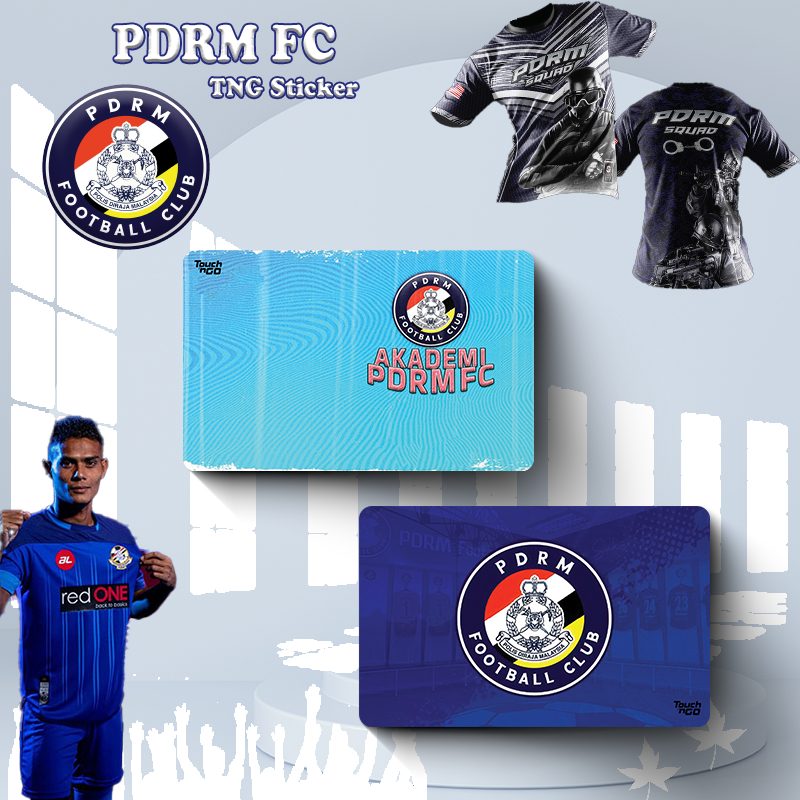 PDRM Football Club TNG Sticker - Tng Touch N Go/Bank Card Sticker Cover ...