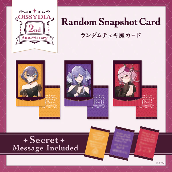 OBSYDIA 2nd Anniversary Snapshot Card | Shopee Philippines