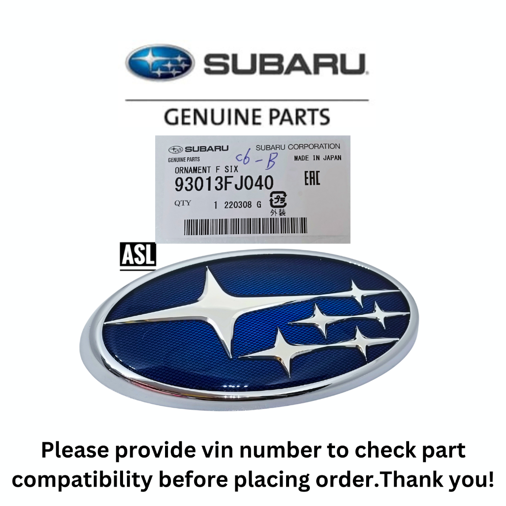 Subaru XV 2015-2017 Front Emblem 93013FJ040 | Shopee Philippines