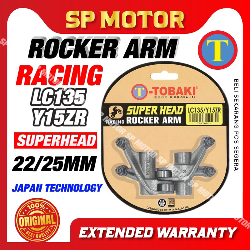 Lc135 Y15 super head rocker arm (for 25/22 heads can be used on UMA ...