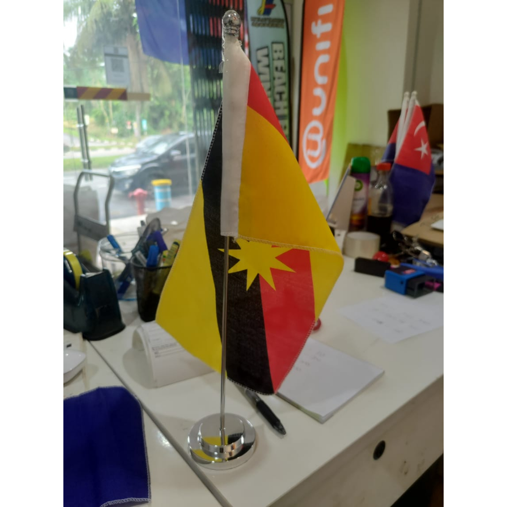 Sarawak Table Flag / Bendera Meja Stainless Steel | Shopee Philippines