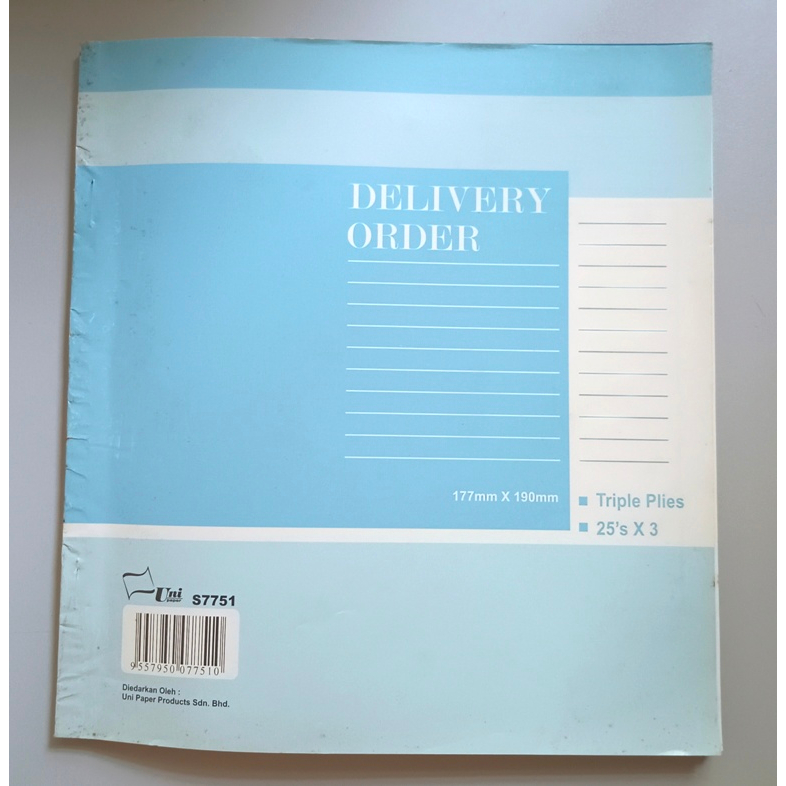 Delivery Order Book S7751 (3 ply) | Shopee Philippines