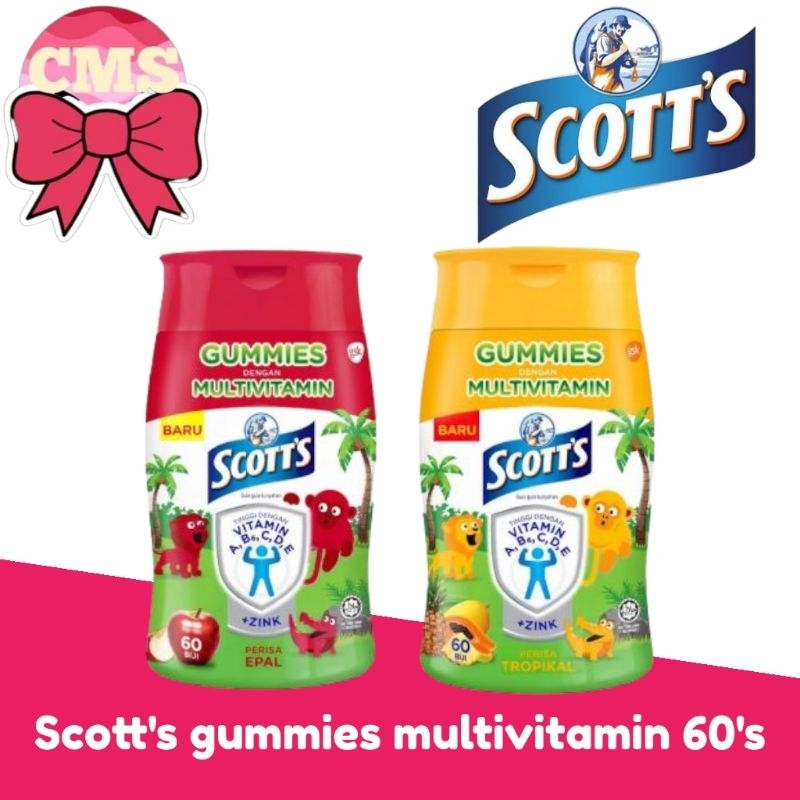 SCOTT'S GUMMIES MULTIVITAMIN 60'S | Shopee Philippines