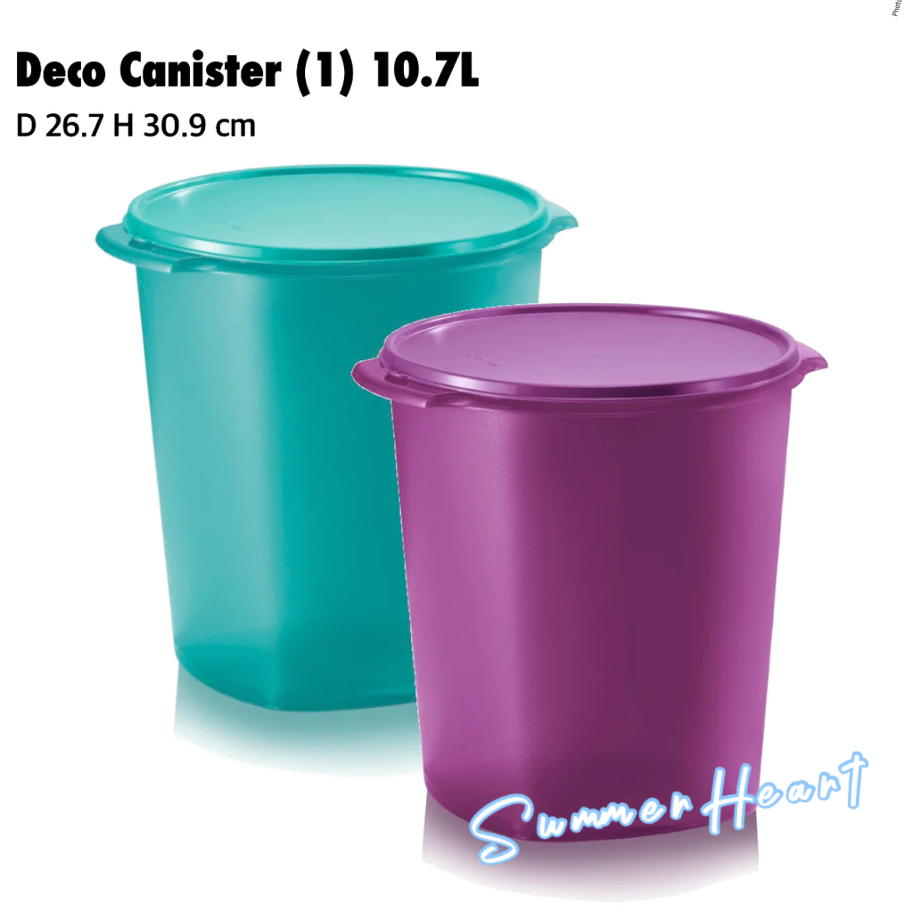 Tupperware Tall Canister 10L (1PC) / Deco Canister 10.7L -(1PC ...