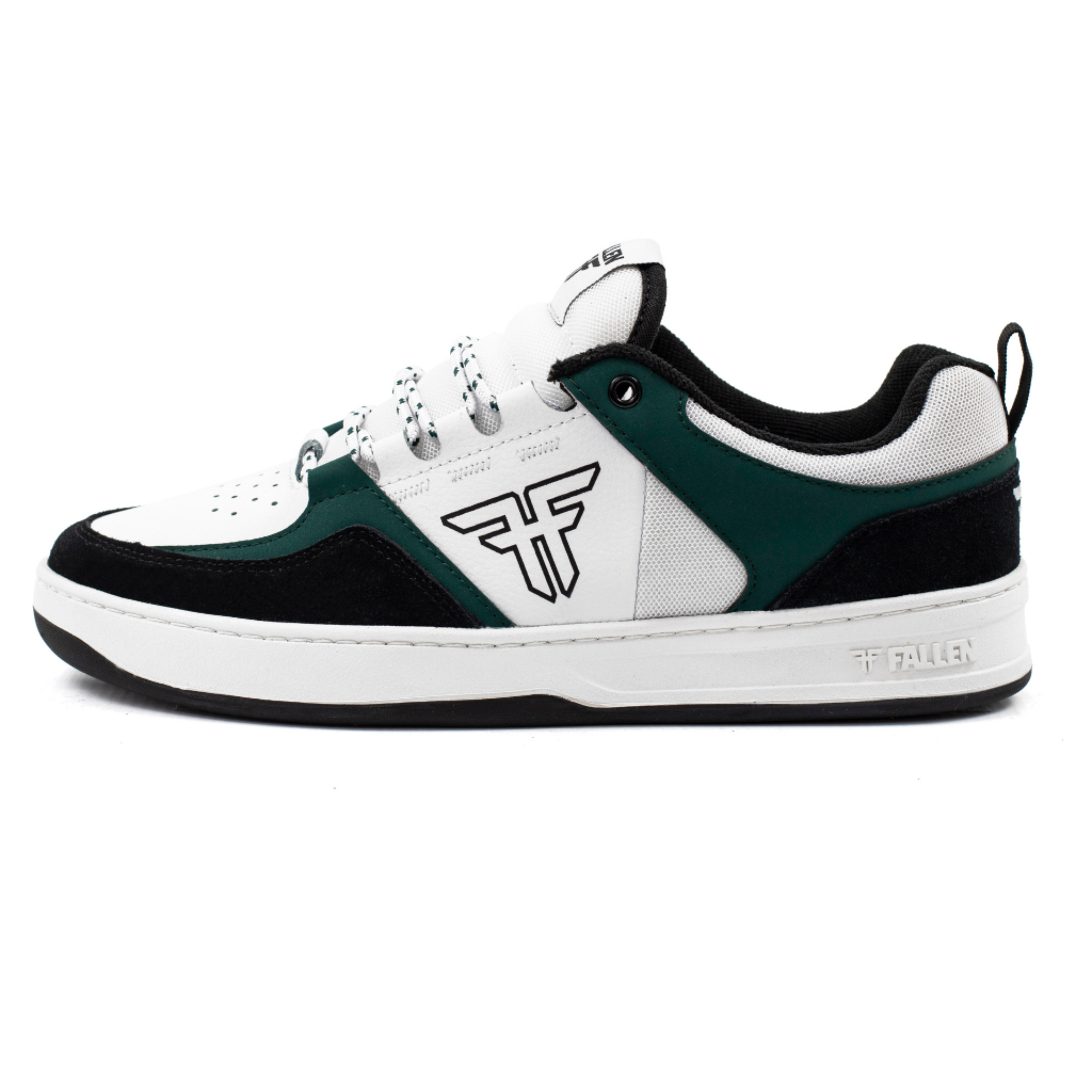 Fallen The Crest Skate Shoes ( White/Black/Emerald Green ) | Shopee ...