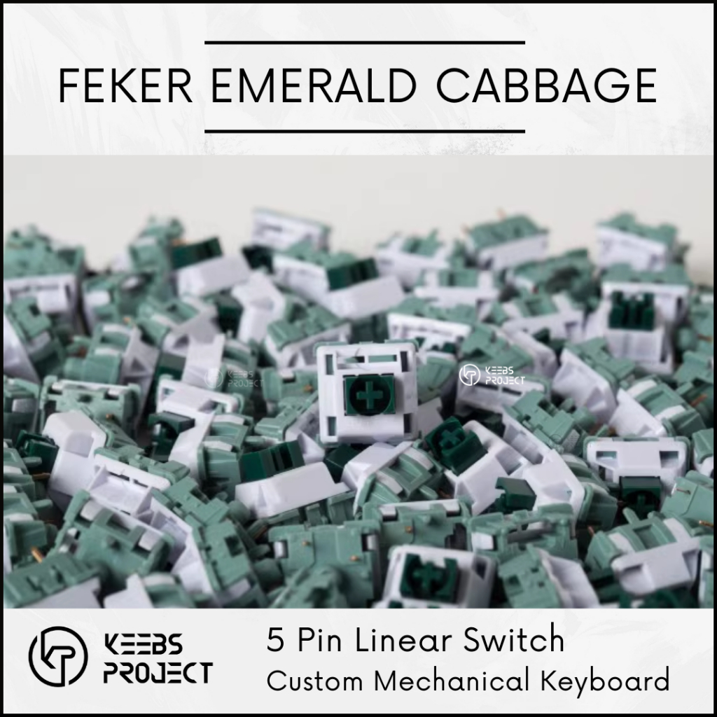Feker Emerald Cabbage Linear 5 pins Switches Switch for Mechanical ...