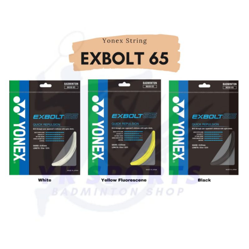 YONEX EXBOLT 65 BADMINTON STRING | Shopee Philippines