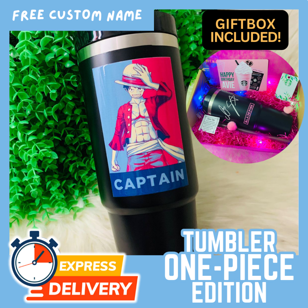 One-piece Luffy Edition Mug Flask UV Print with Box (24h Ship) | Shopee ...