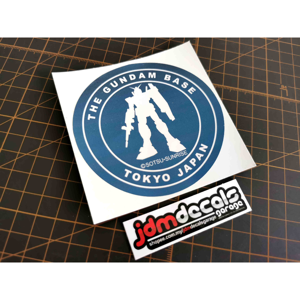 The GUNDAM Base Tokyo Japan Print & Cut Sticker | Shopee Philippines