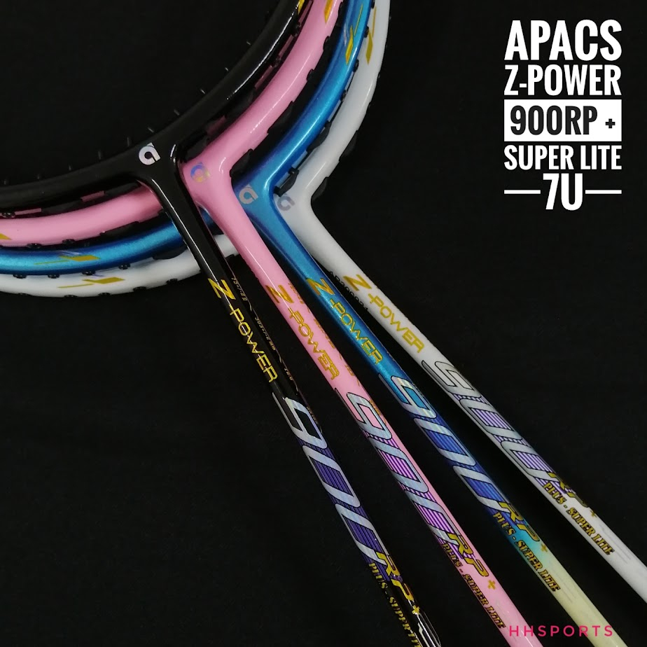 APACS Racket Z-POWER 900RP+ SUPER LITE 7U ( Free Stringing/Grip ...