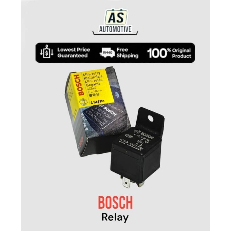 RELAY 5pin BOSCH relay Horn relay Headlamp relay 12V 30A Airond relay Fan relay | Shopee Philippines