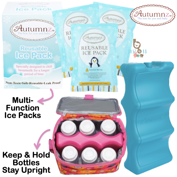 Autumnz Premium Contoured Ice Brick (650g) Reusable Ice Pack (310g ...