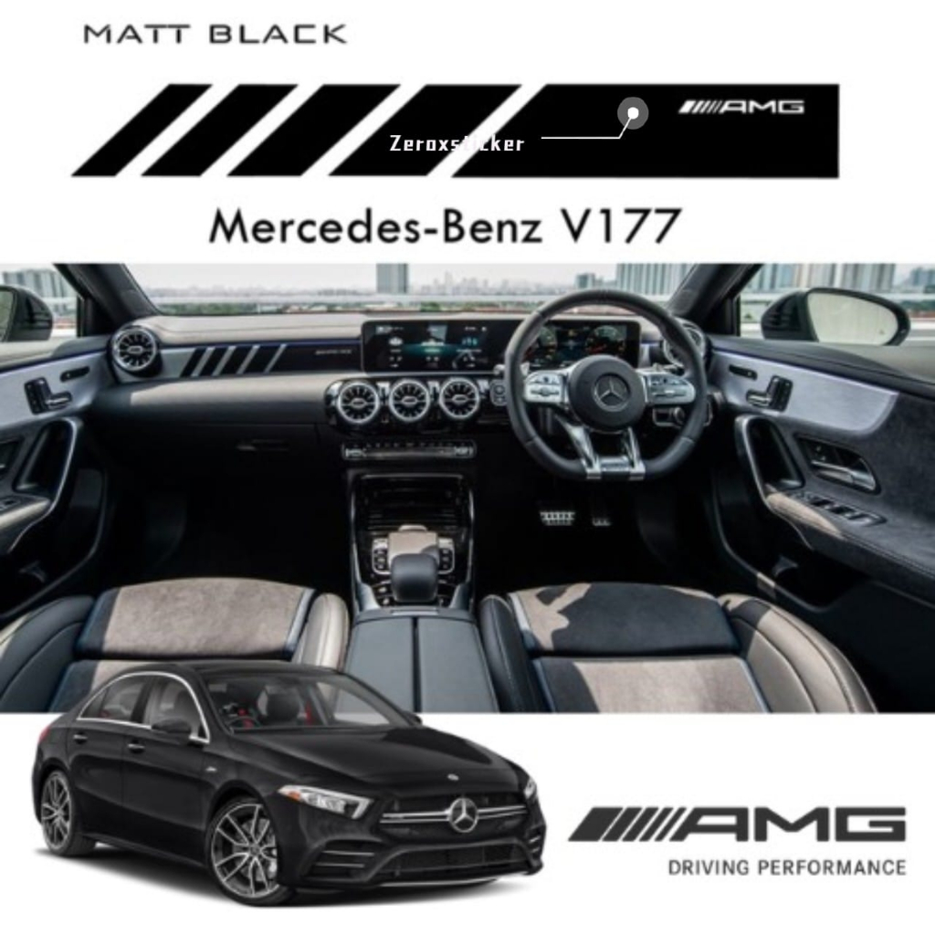 Mercedes-Benz V177 A200 A250 A35 Dashboard Sticker AMG Sticker Forged ...