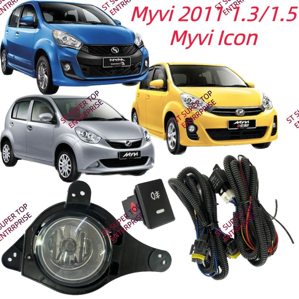 Myvi 2011 Myvi Lagi Best 1.3/1.5 Icon Fog Lamp with Wire Kit Spot Light ...