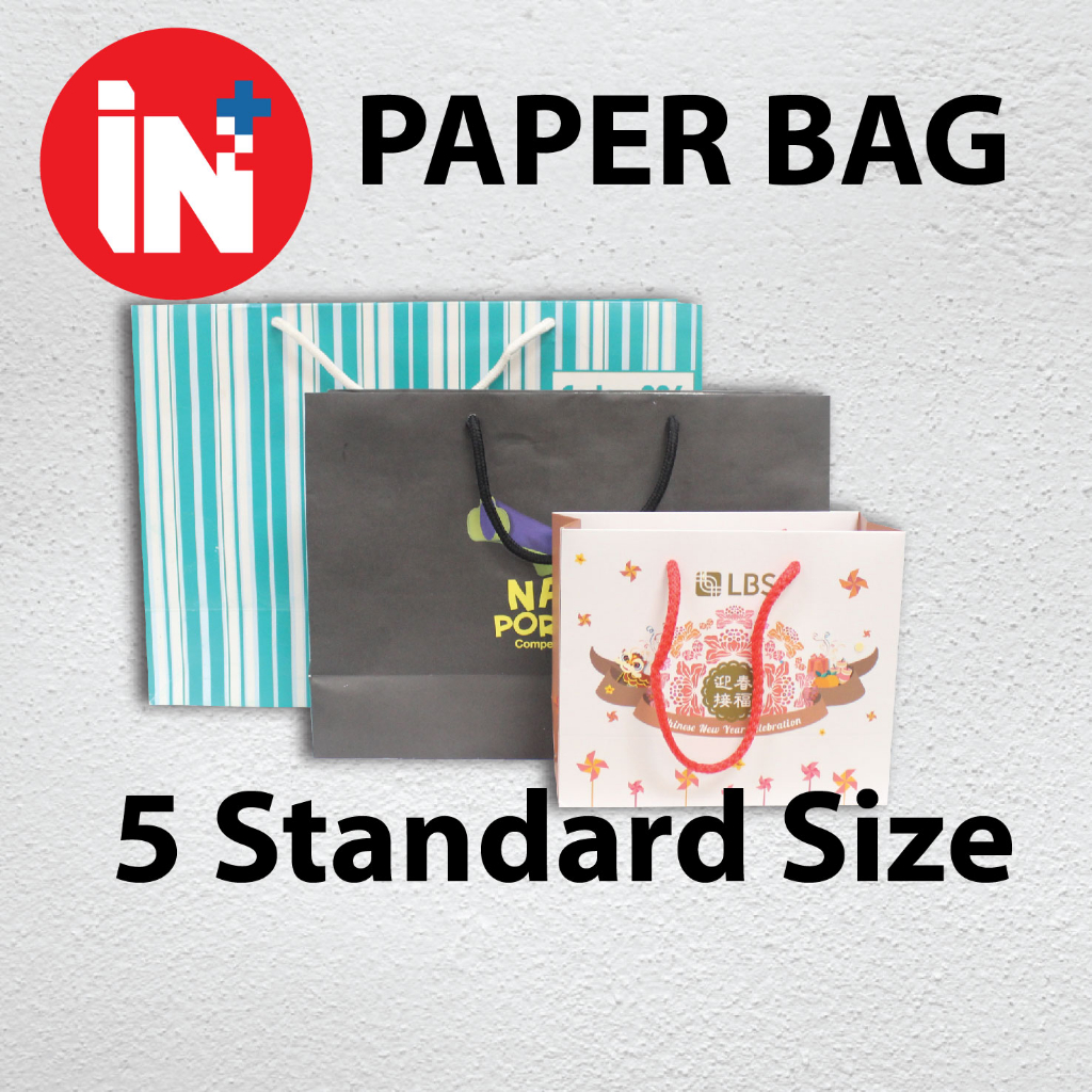PAPER BAG A3/A4/A5/ Custom Print Goodies Bag, Bag, Party shopping Paper ...
