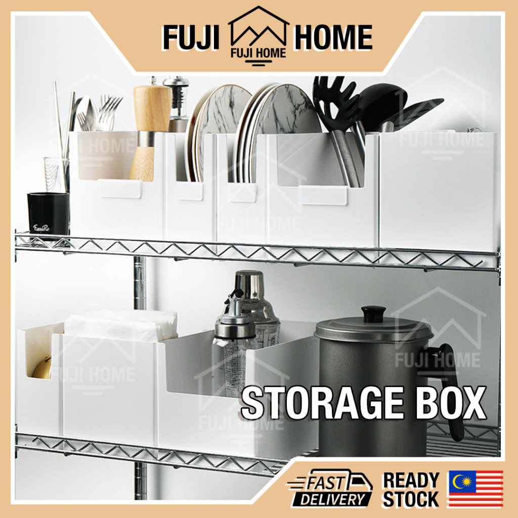 Japanese Style Multipurpose Plastic Storage Basket Organiser Box ...