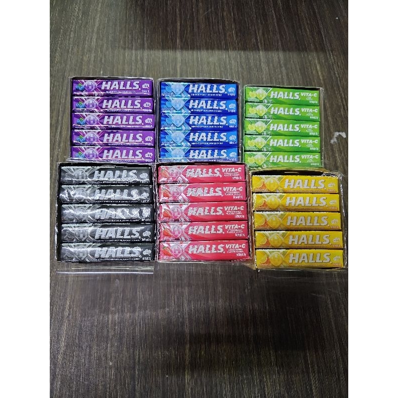 Halls stick Candy Assorted Flavors 20stick x 34gm (1 Box) | Shopee Philippines