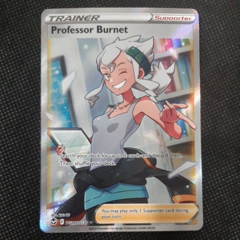 Pokemon Card TCG : Silver Tempest Trainer Gallery : Professor Burnet ...