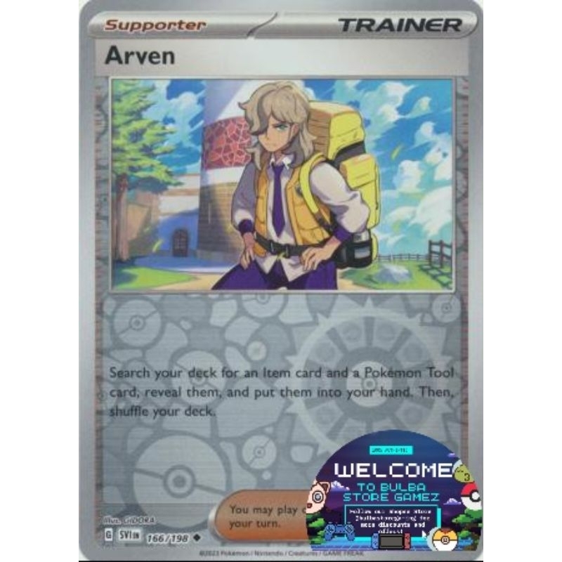 Arven 166/198 SV01 / 186/197 OBF SV03 Pokemon TCG Card Game Scarlet ...